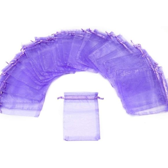 Office | 2 Light Purplelavender Drawstring Organza Bags 4x6 | Poshmark